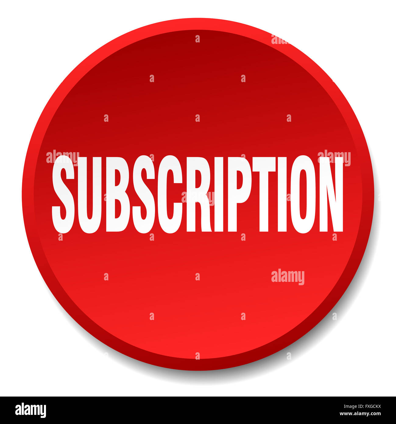subscription red round flat isolated push button Stock Photo - Alamy