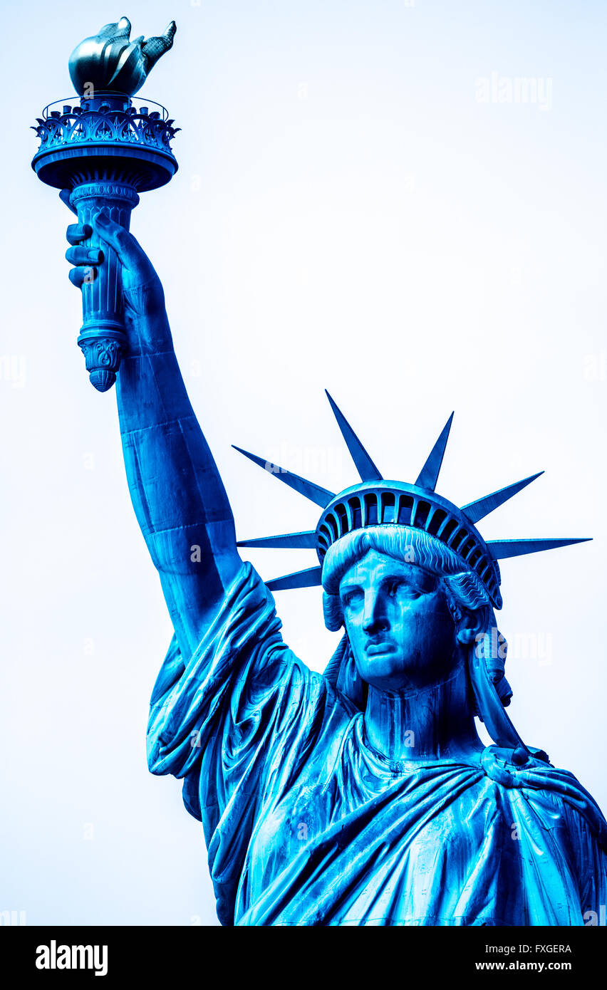 The Statue of Liberty is a colossal neoclassical sculpture on Liberty ...