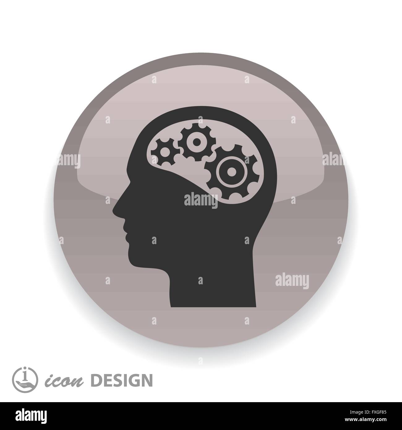 Man head gear technology Stock Vector Images - Alamy