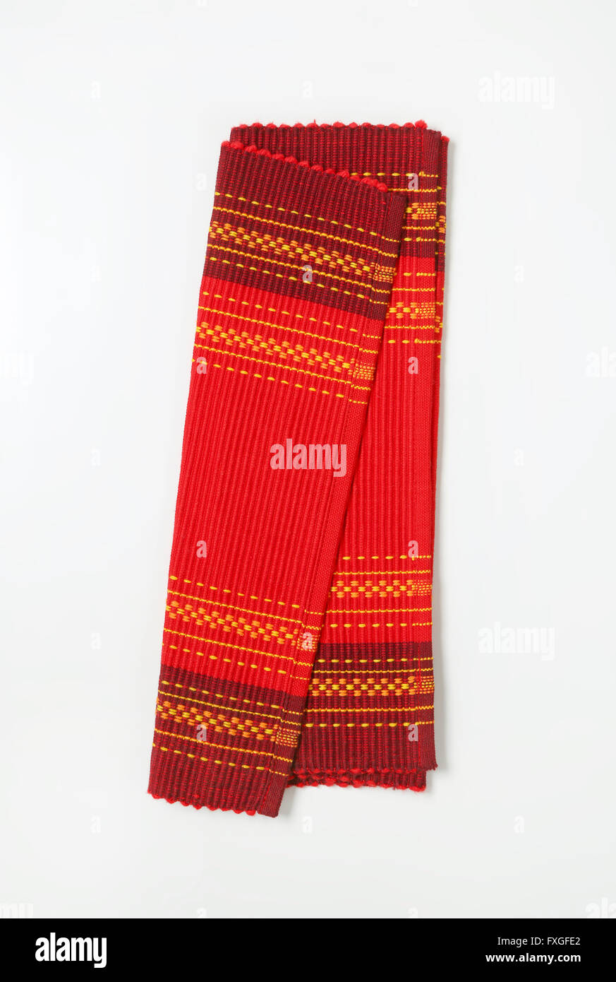 Ribbed red textile hi-res stock photography and images - Alamy
