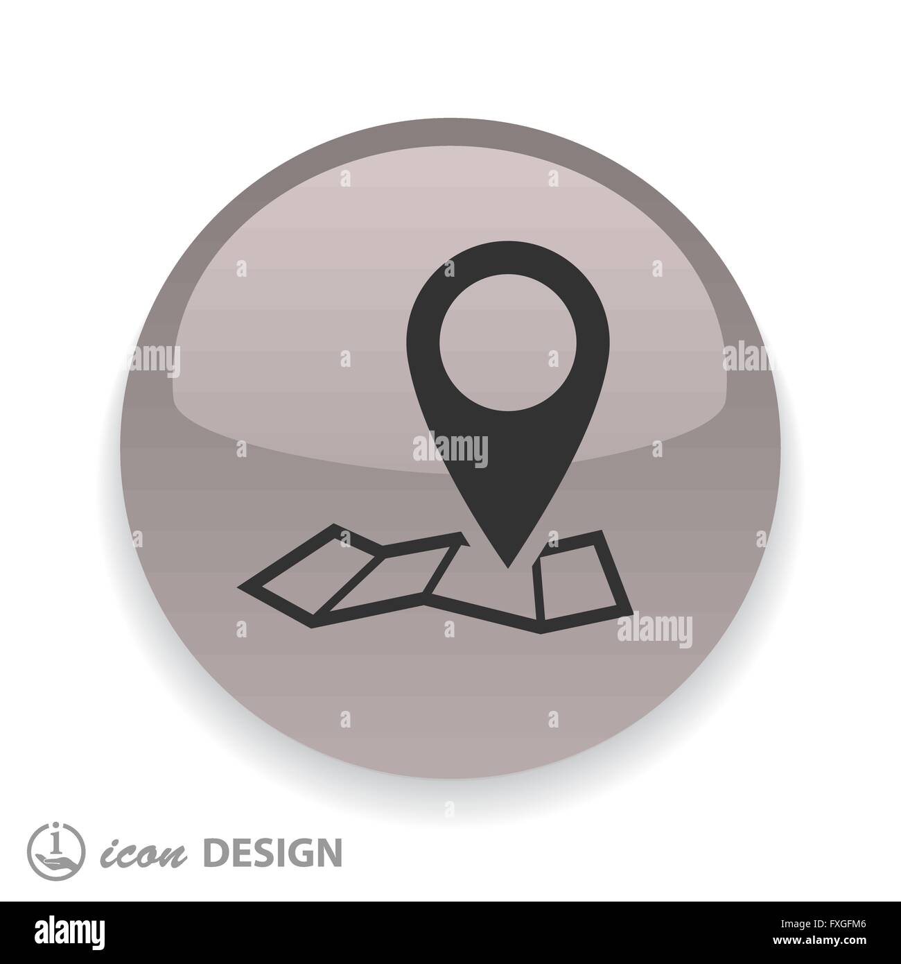 Pin on the map Cut Out Stock Images & Pictures - Alamy