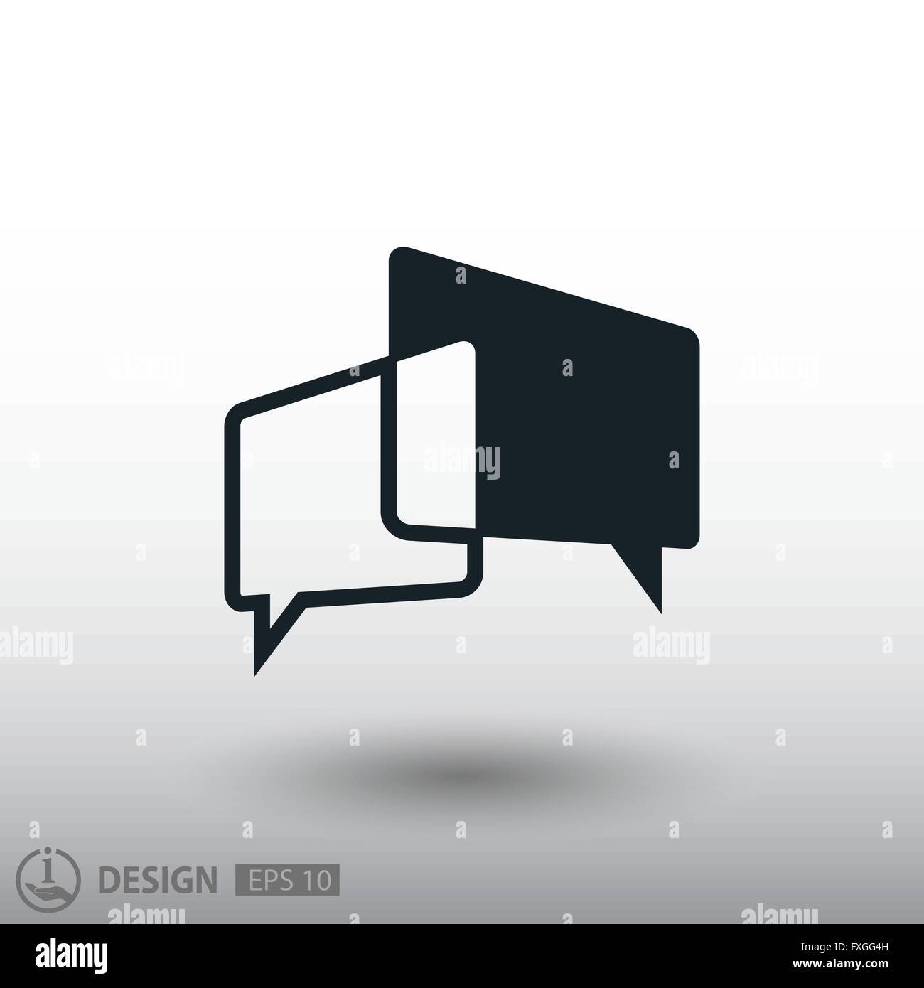 Pictograph of message or chat Stock Vector Image & Art - Alamy