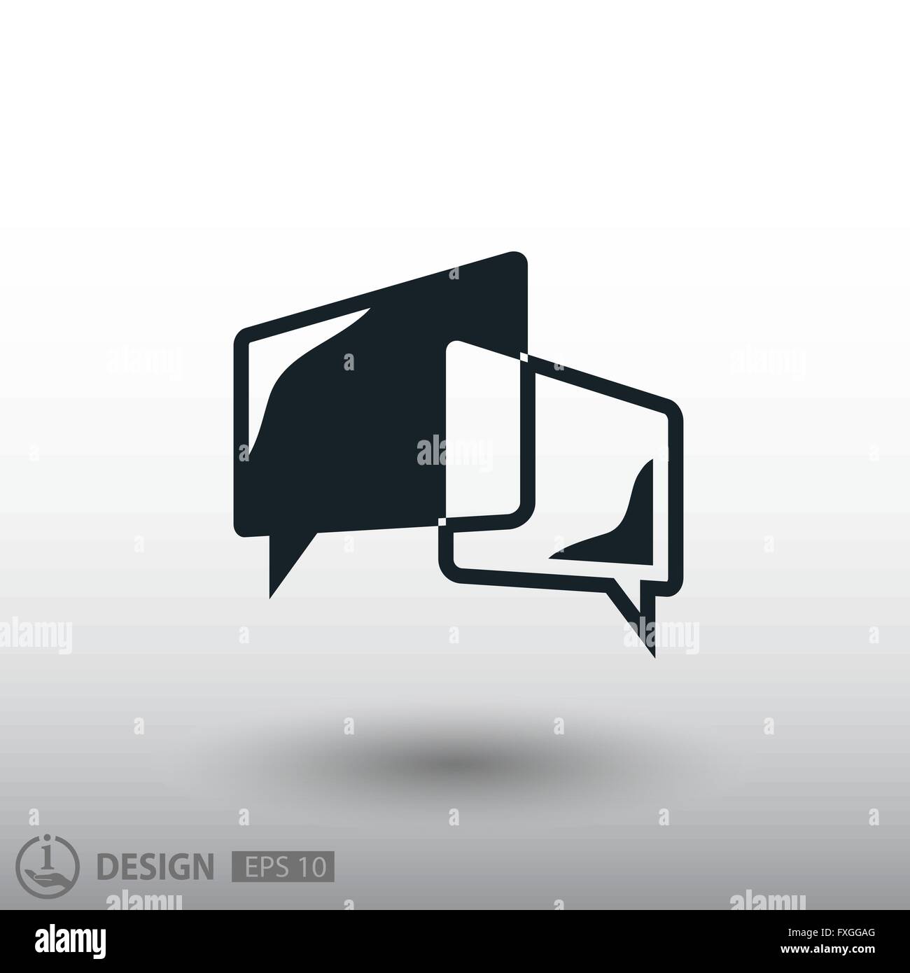 Pictograph of message or chat Stock Vector Image & Art - Alamy