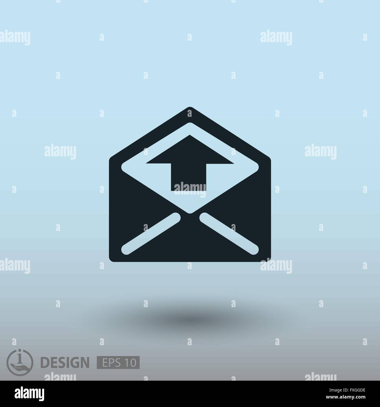 Pictograph of mail. Vector concept illustration for design. Eps 10 ...