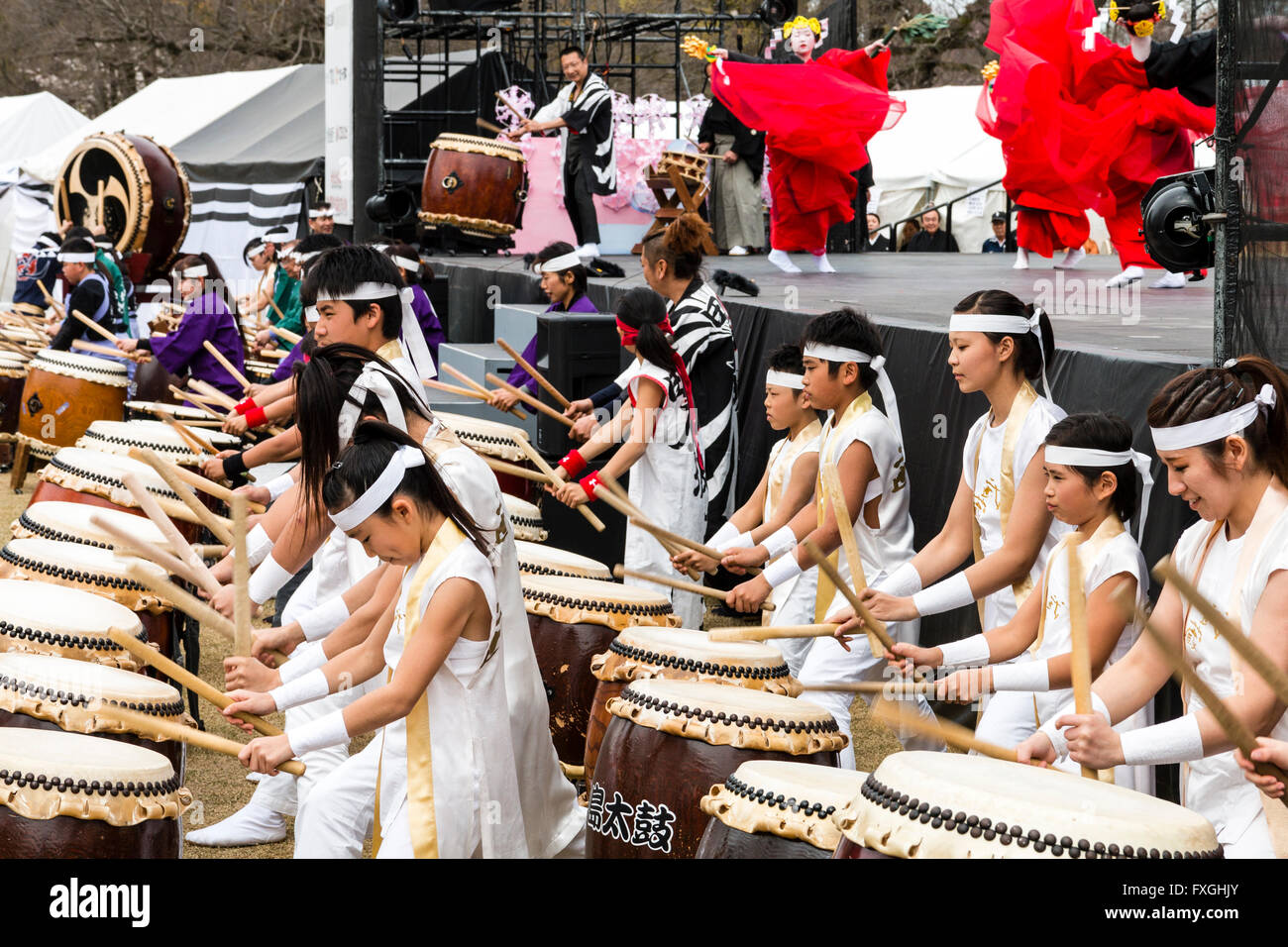 Children Playing Taiko Drums High Resolution Stock Photography and ...