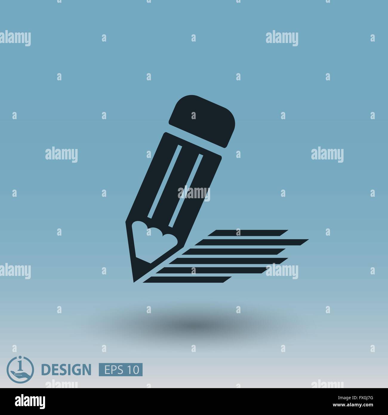 Pictograph of note. Vector concept illustration for design. Eps 10 ...
