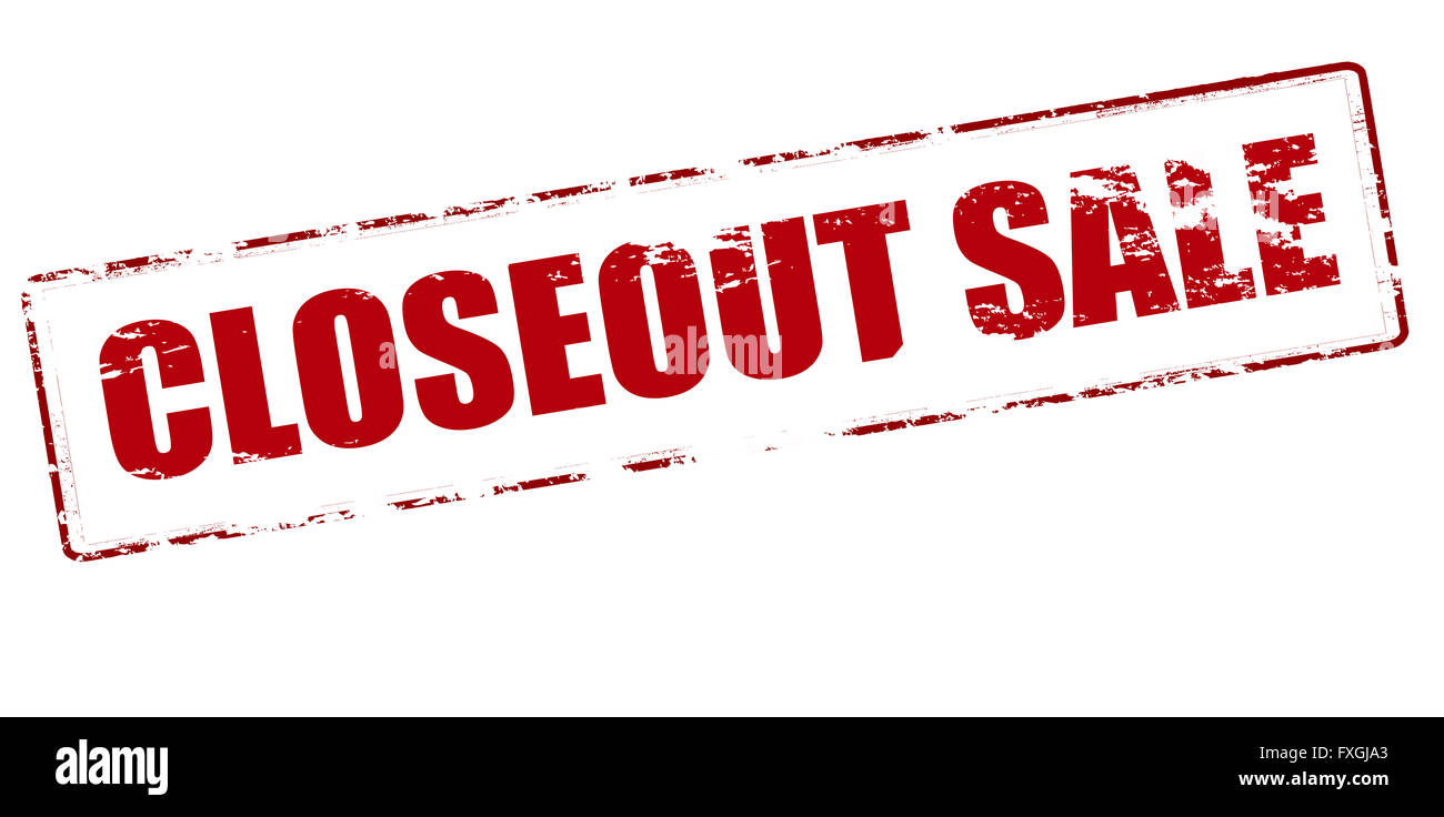 Rubber stamp with text closeout sale inside, vector illustration Stock ...