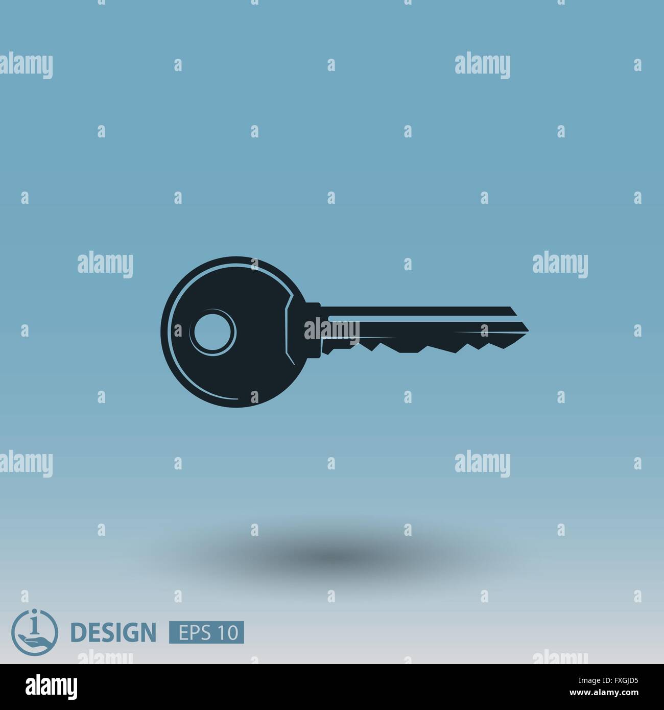 Pictograph of key. Vector concept illustration for design. Eps 10 Stock ...
