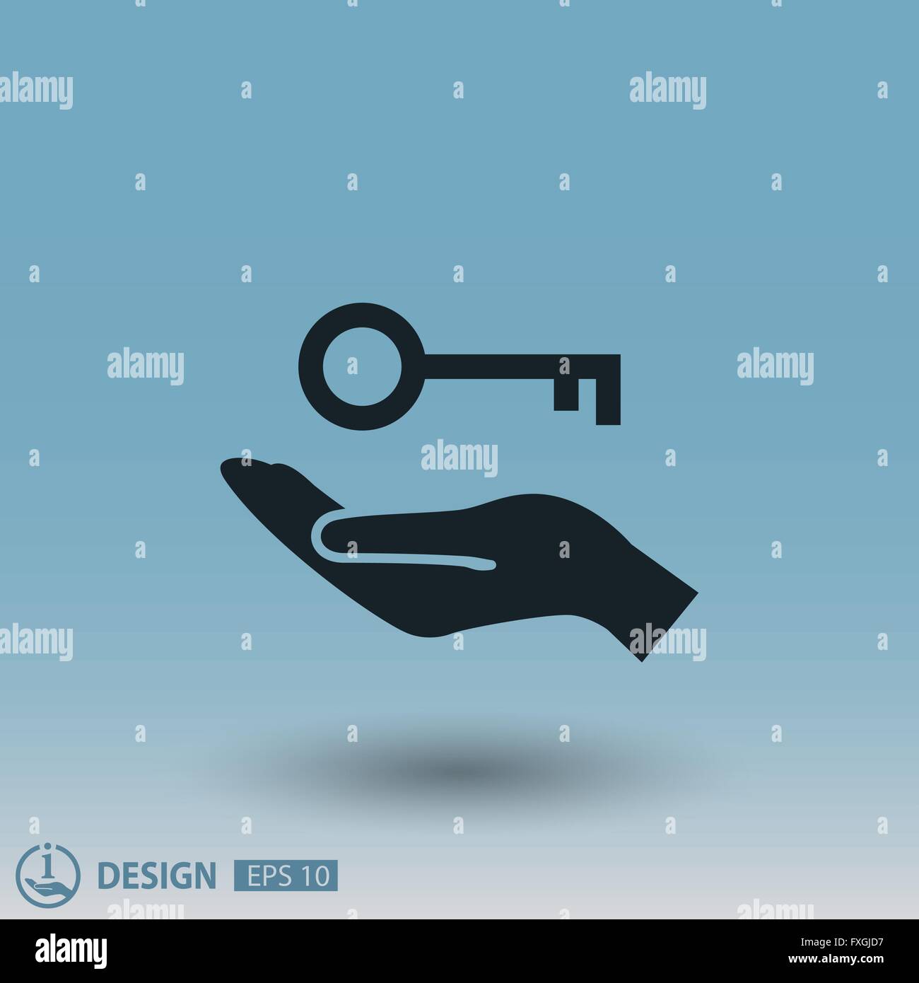 Pictograph of key. Vector concept illustration for design. Eps 10 Stock ...