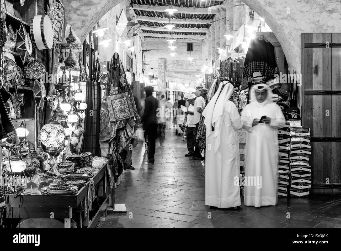 Colourful Shops In The Souk Waqif, Doha, Qatar Stock Photo - Alamy