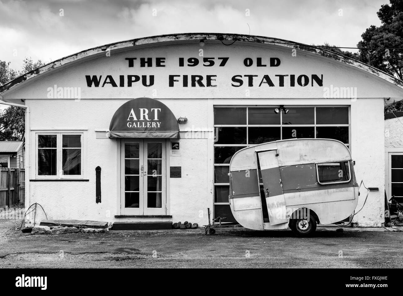New building fire station Black and White Stock Photos & Images - Alamy