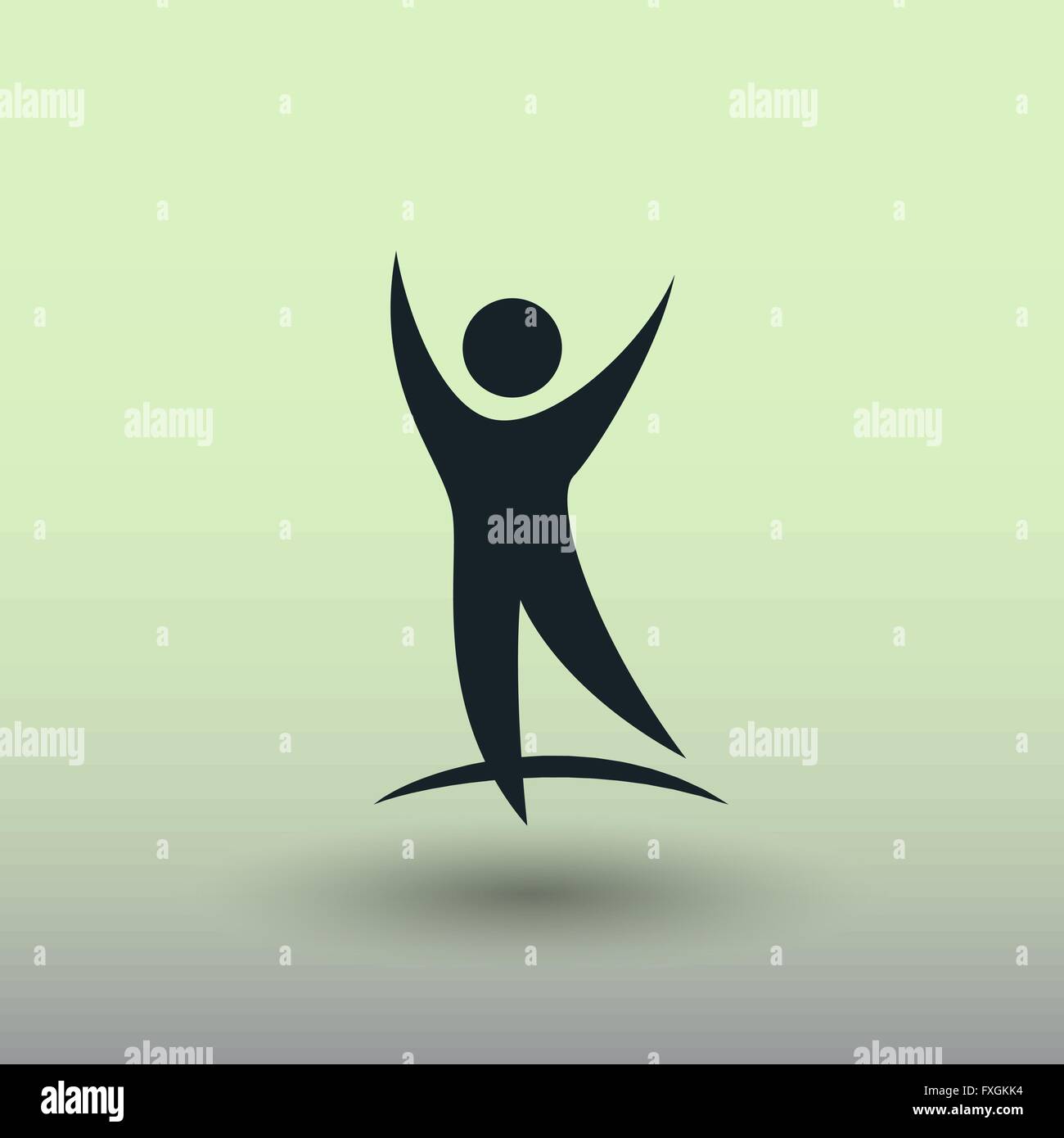 Pictograph of success people. Vector concept illustration for design ...