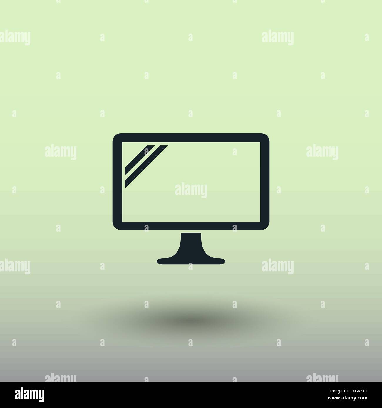 Pictograph of computer. Vector concept illustration for design. Eps 10 ...