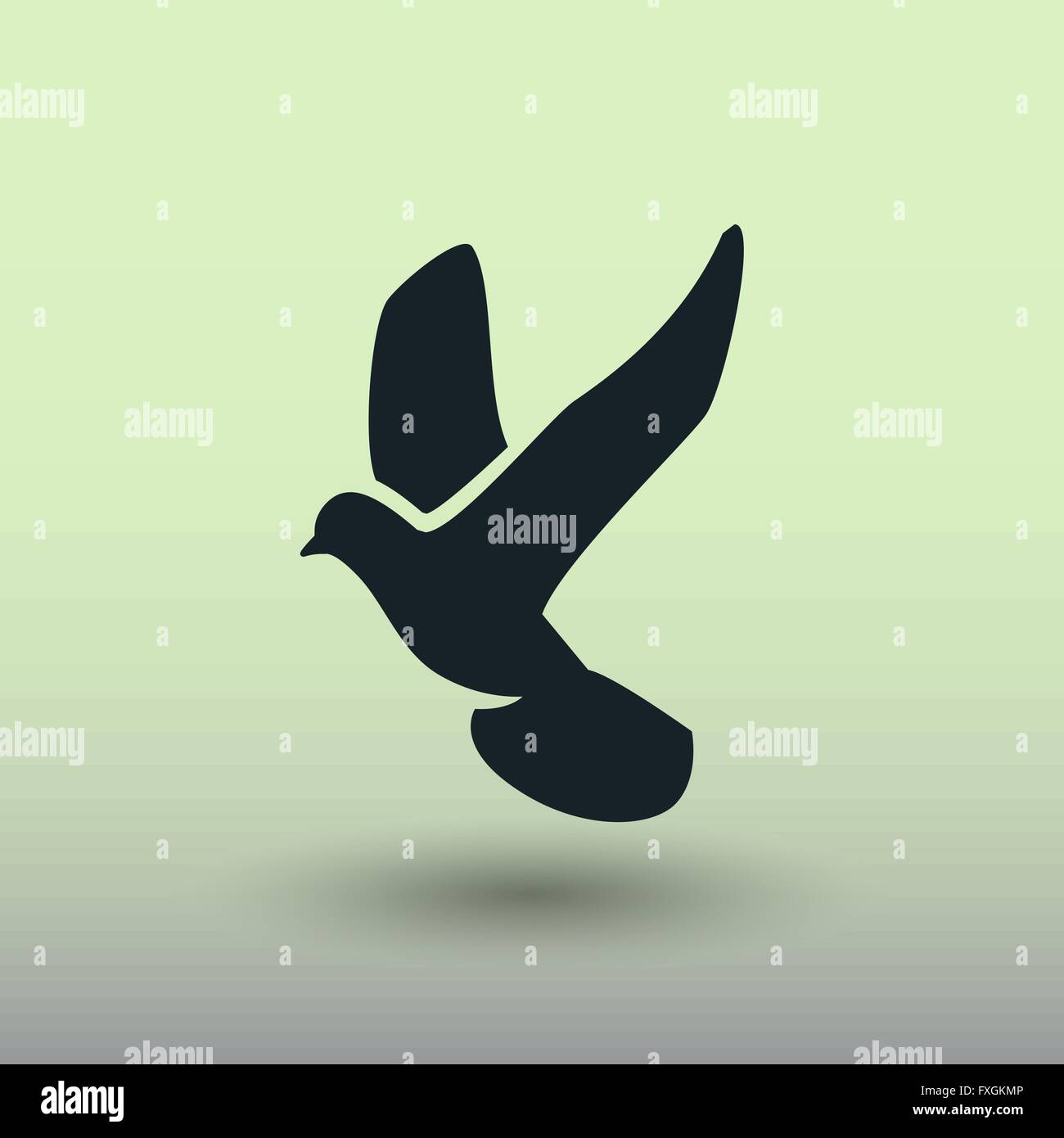 Pictograph of bird. Vector concept illustration for design. Eps 10 ...