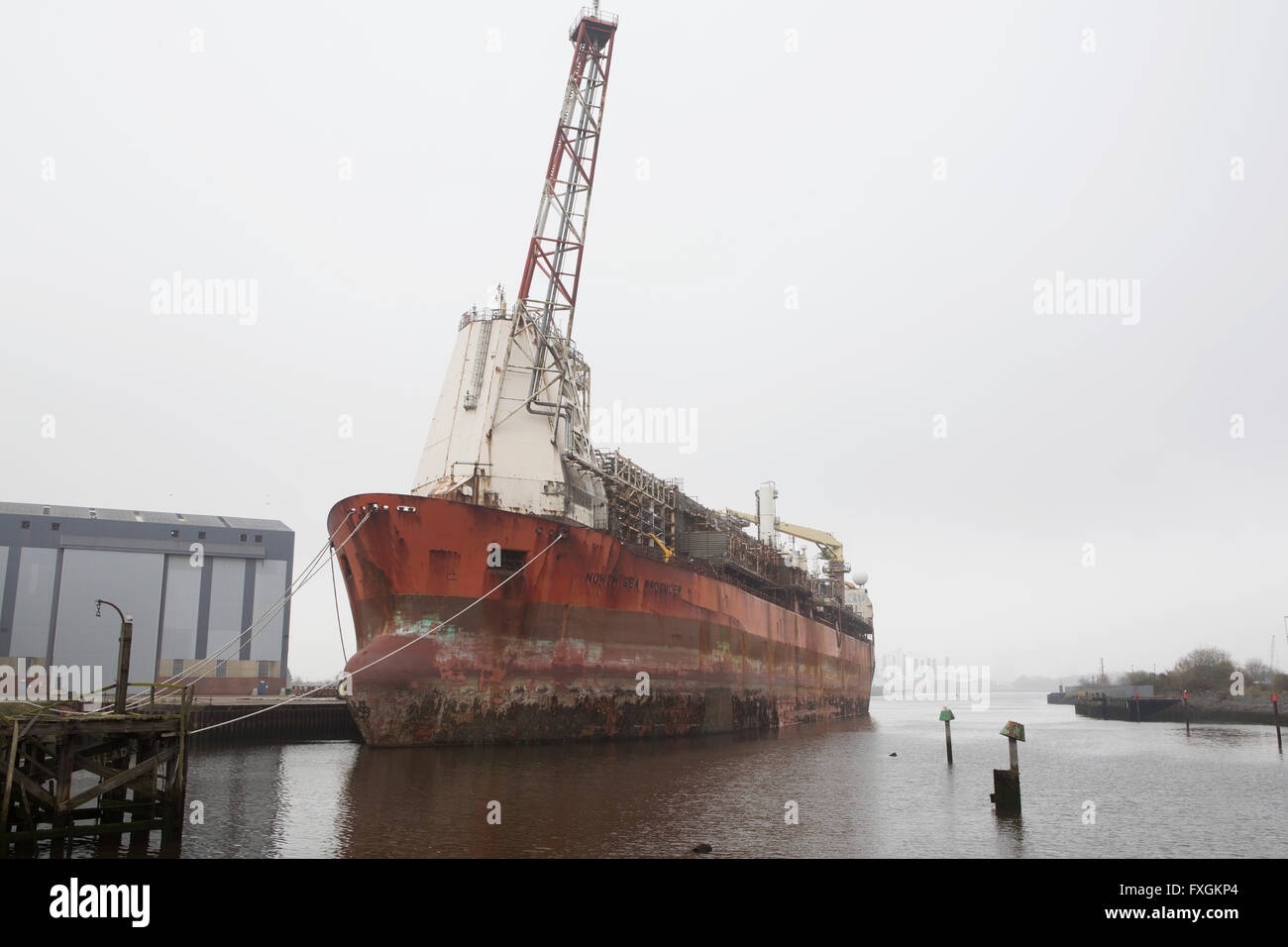The North Sea Producer at Middlehaven Dock in Middlesbrough, England ...