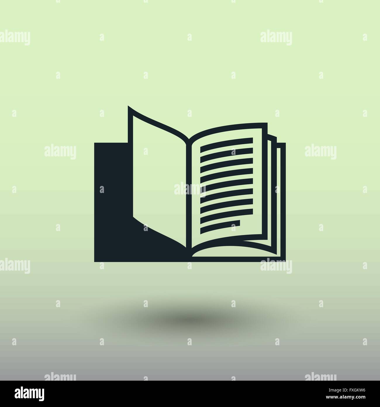 Pictograph of book. Vector concept illustration for design. Eps 10 ...