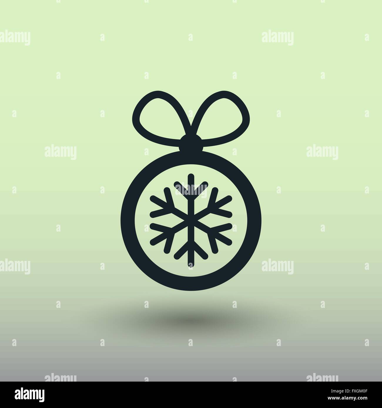 Pictograph of christmas ball. Vector concept illustration for design ...