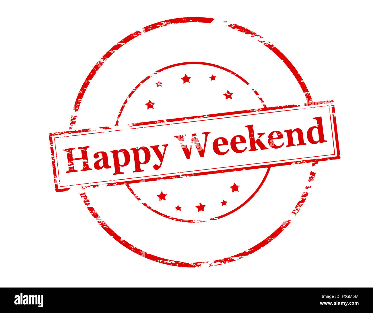 Rubber stamp with text happy weekend inside, vector illustration Stock ...