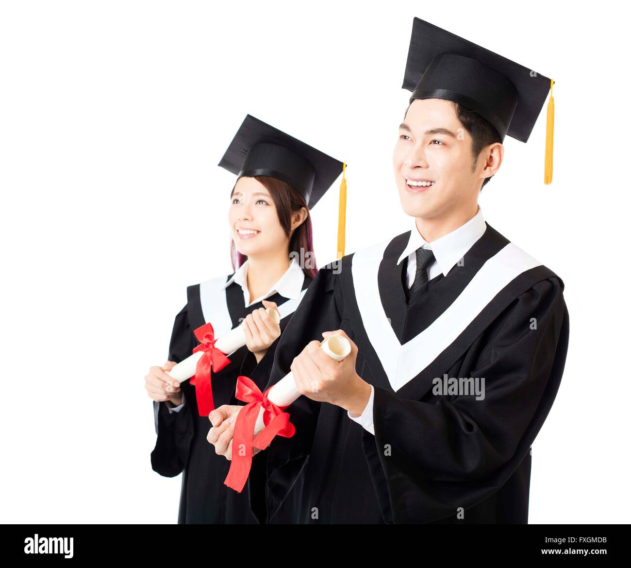 Two graduation hat hi-res stock photography and images - Alamy