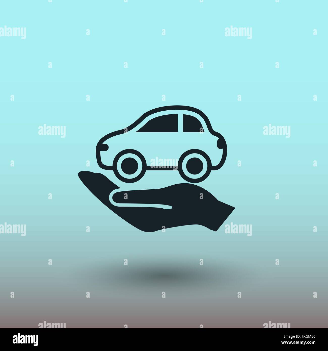 Pictograph of car. Vector concept illustration for design. Eps 10 Stock ...