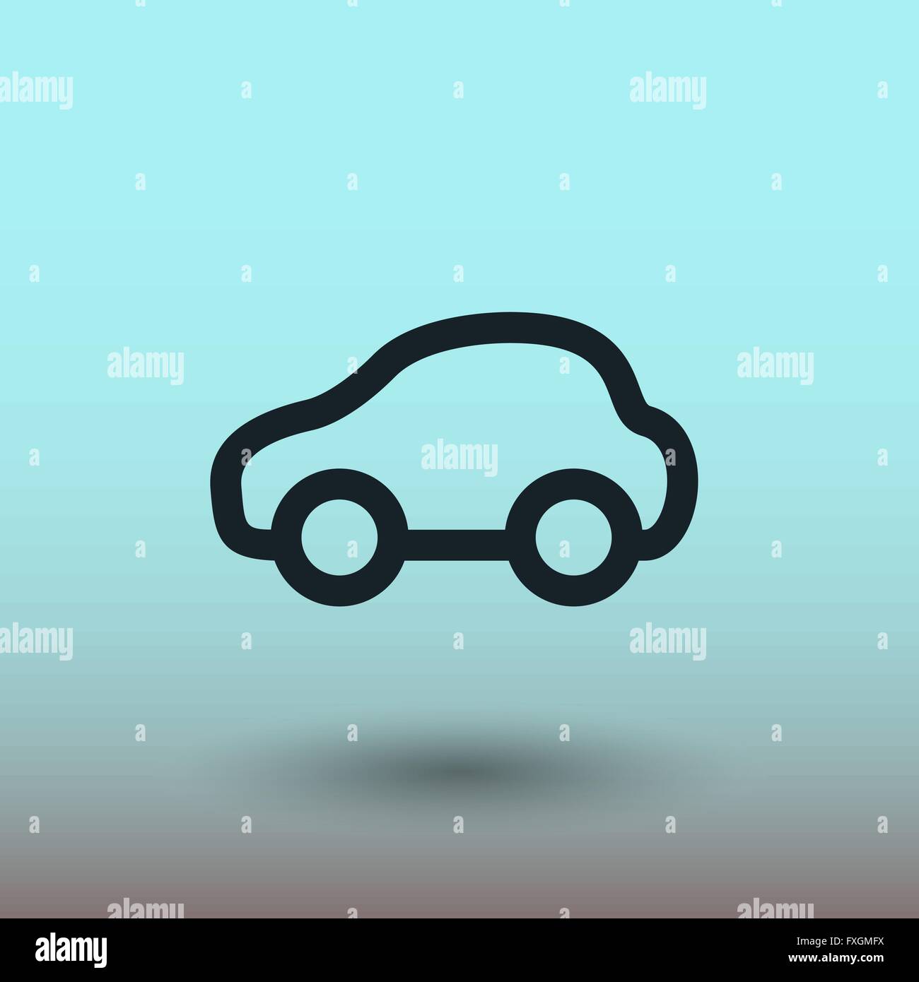 Pictograph of car. Vector concept illustration for design. Eps 10 Stock ...