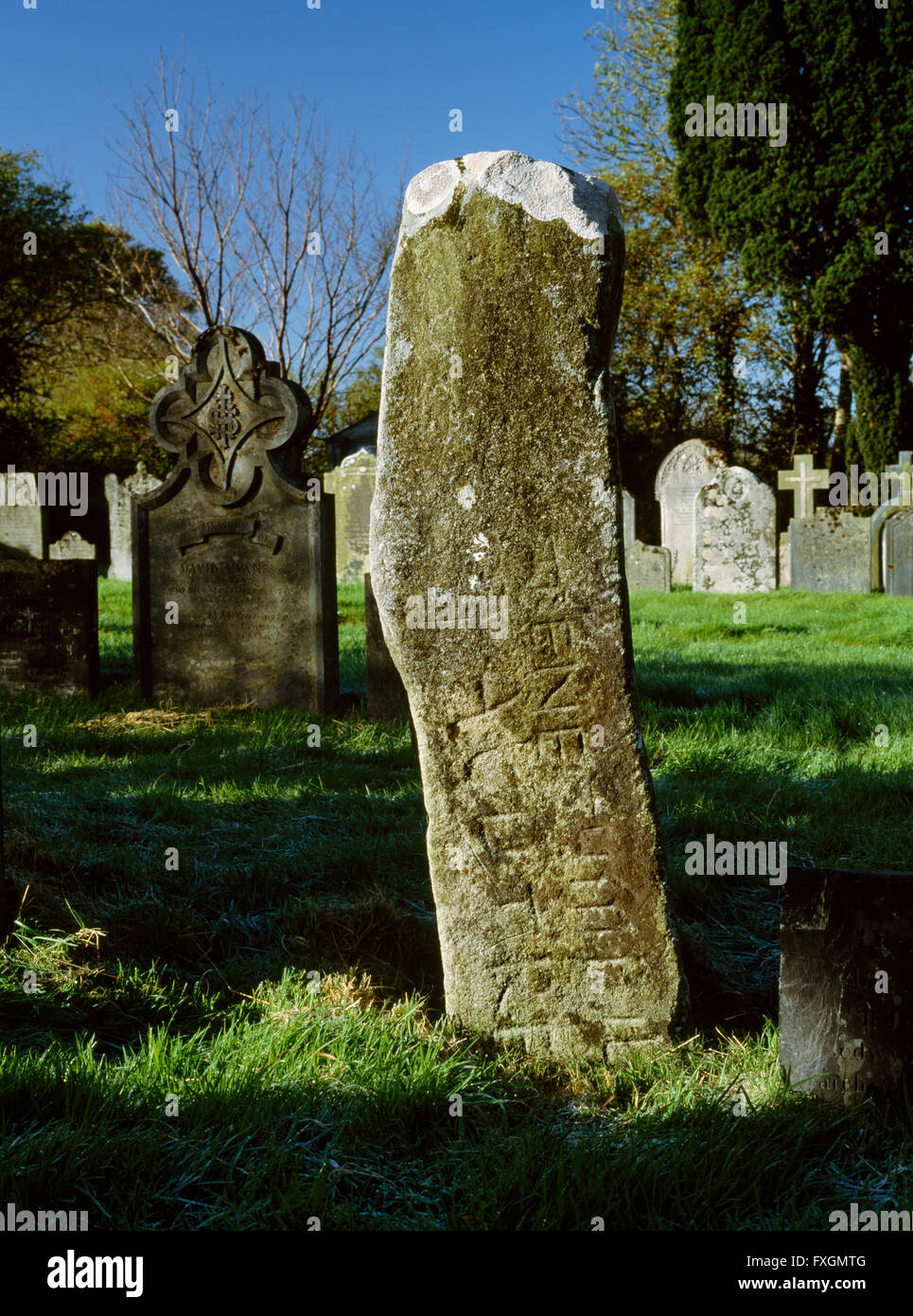 Early medieval inscribed stone hi-res stock photography and images - Alamy