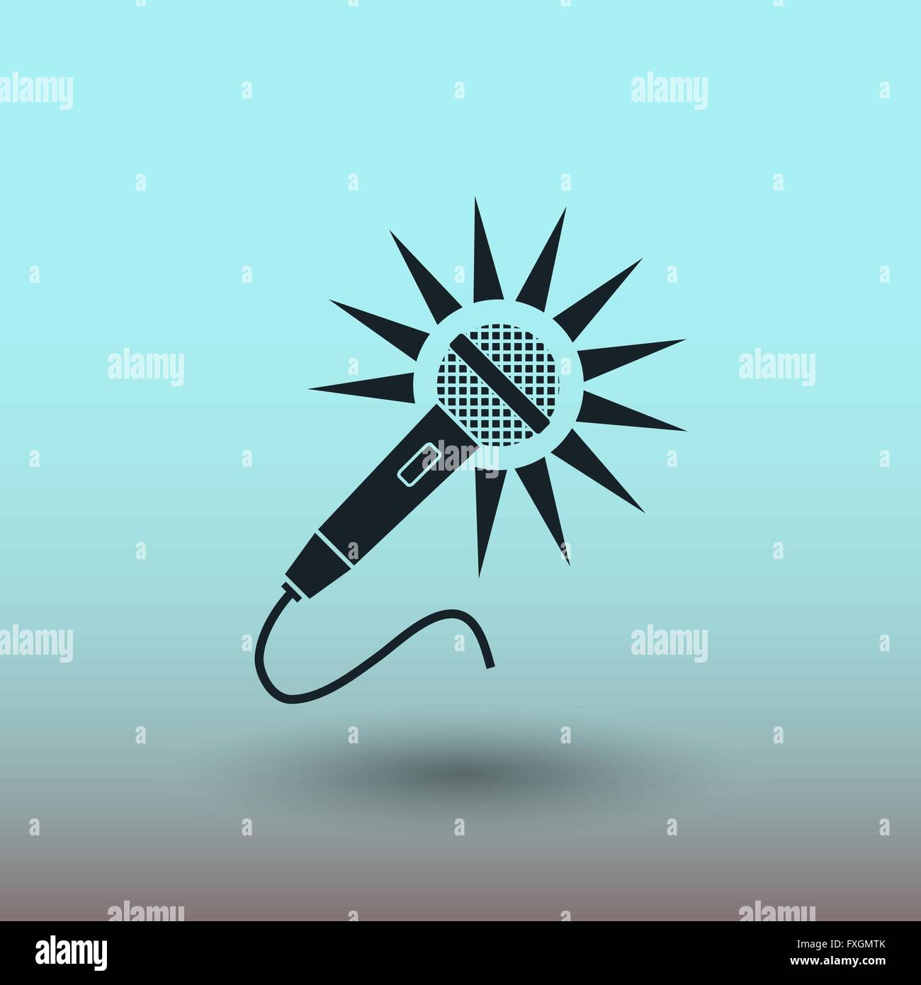 Microphone icon. Vector concept illustration for design. Eps 10 Stock ...