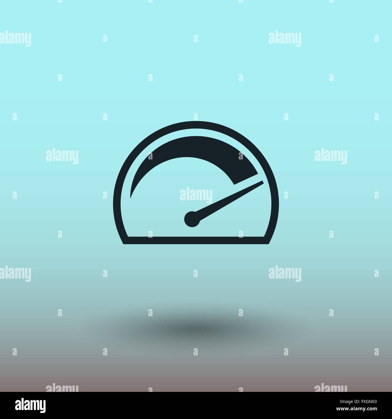 Pictograph of speedometer. Vector concept illustration for design. Eps ...