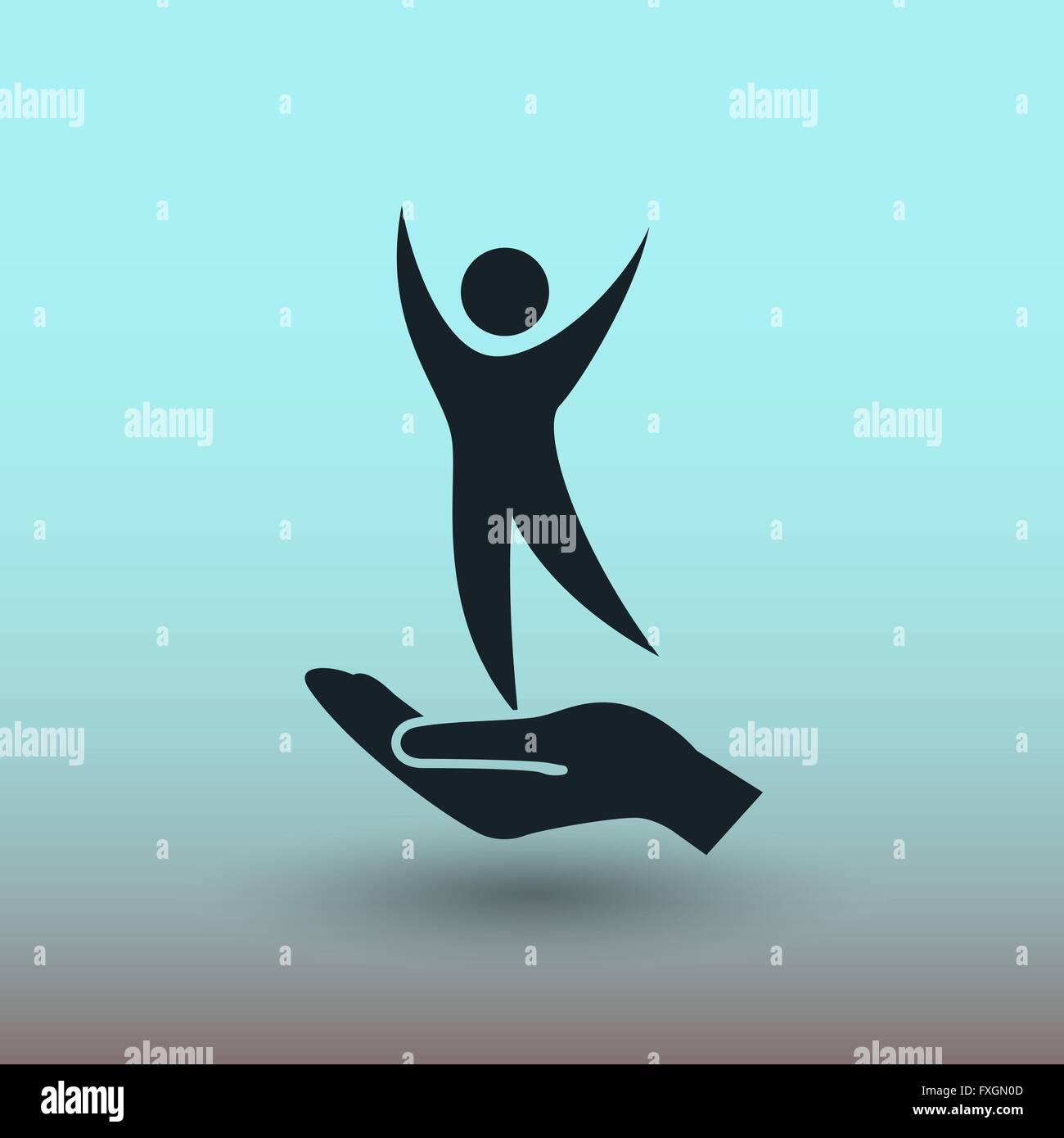 Pictograph of success people. Vector concept illustration for design ...
