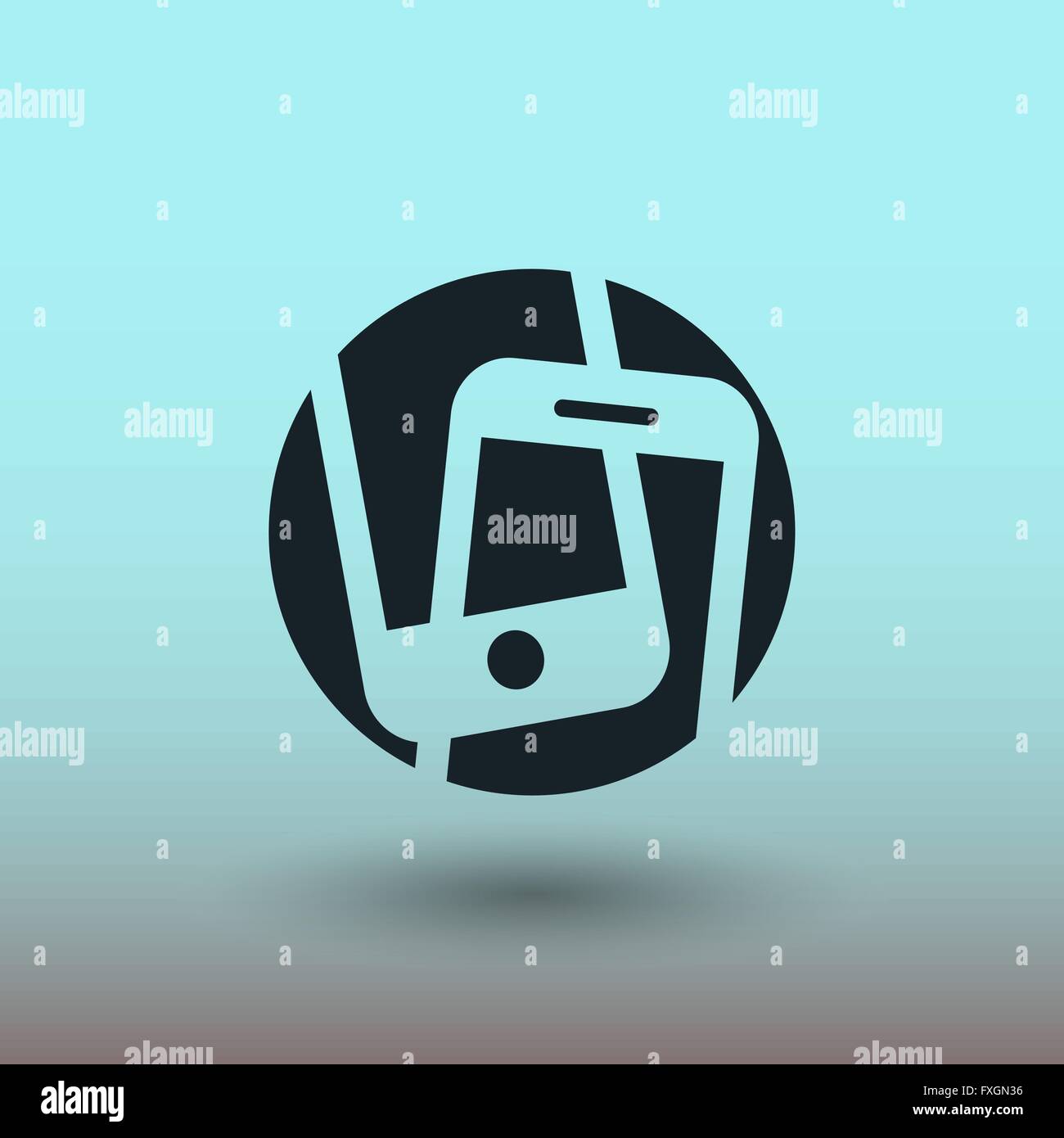 Pictograph of mobile. Vector concept illustration for design. Eps 10 ...