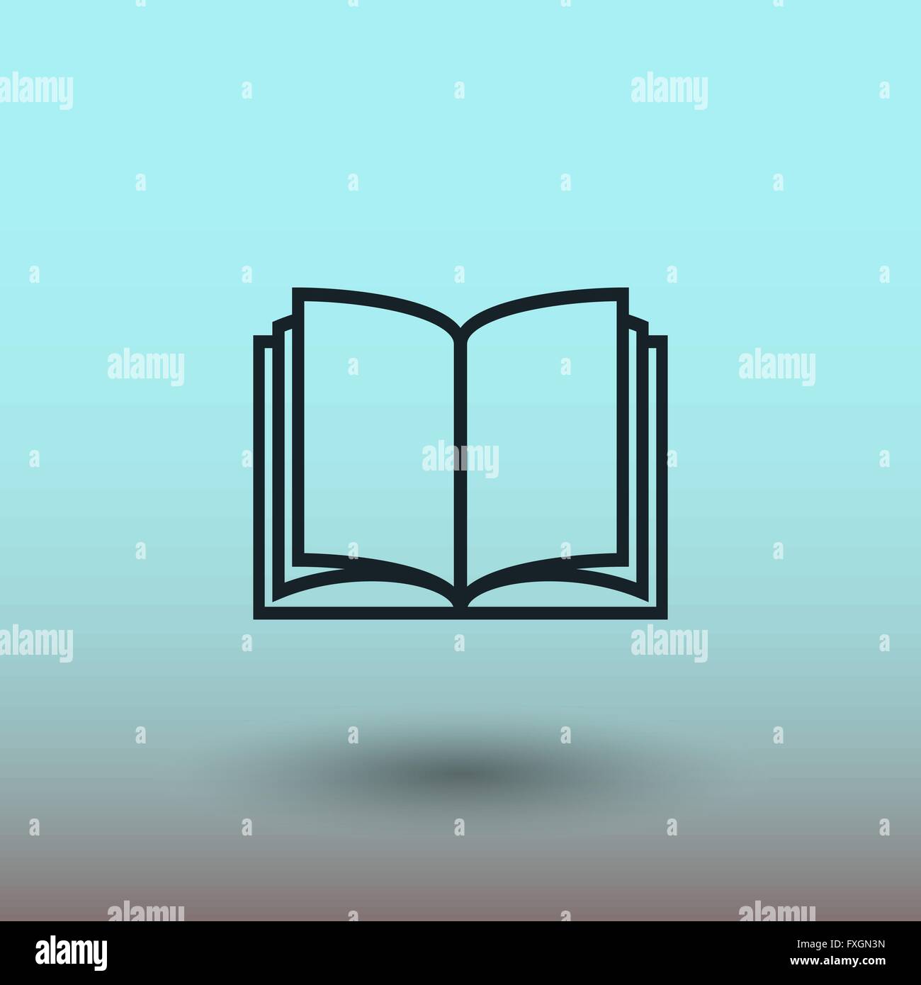 Pictograph of book. Vector concept illustration for design. Eps 10 ...