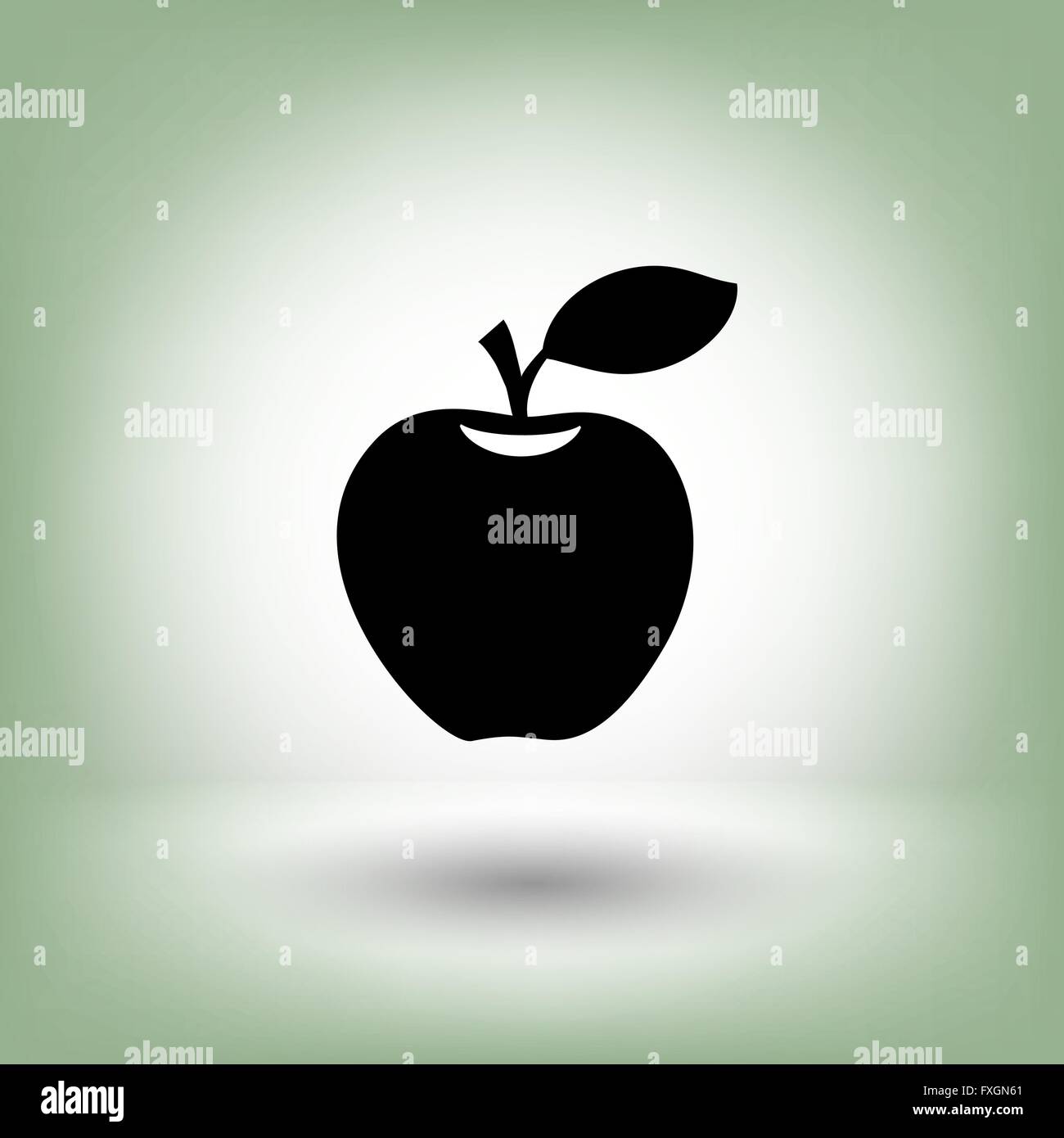 Pictograph of apple. Vector concept illustration for design. Eps 10 ...