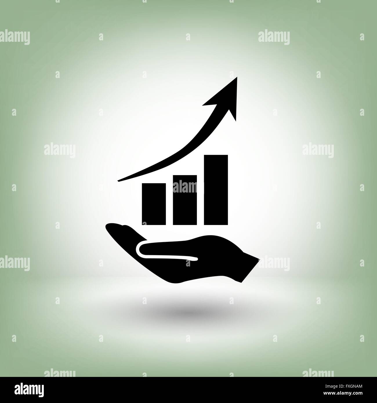 Pictograph of graph. Vector concept illustration for design. Eps 10 ...