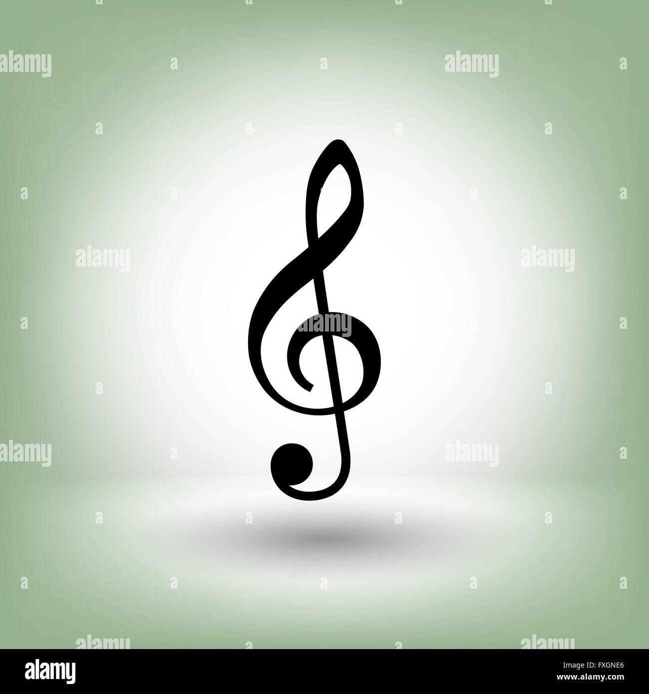 Pictograph of music key. Vector concept illustration for design. Eps 10 ...