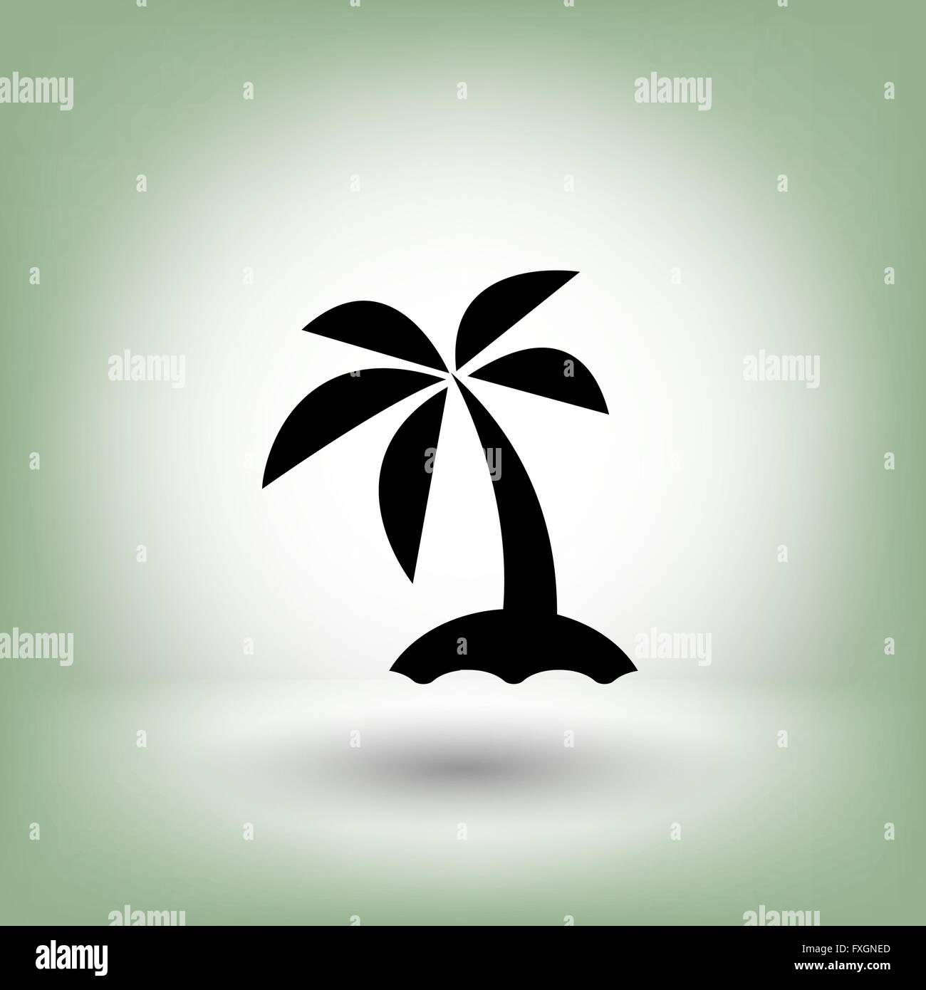 Pictograph of island. Vector concept illustration for design. Eps 10 ...