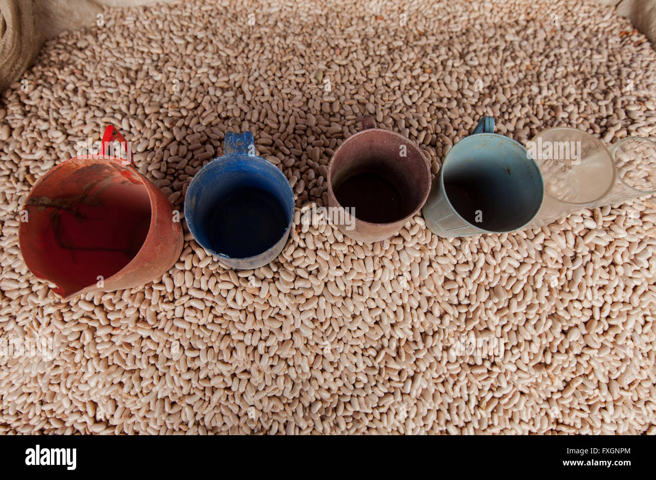 Mozambique, food products at the market, dried beans Stock Photo - Alamy