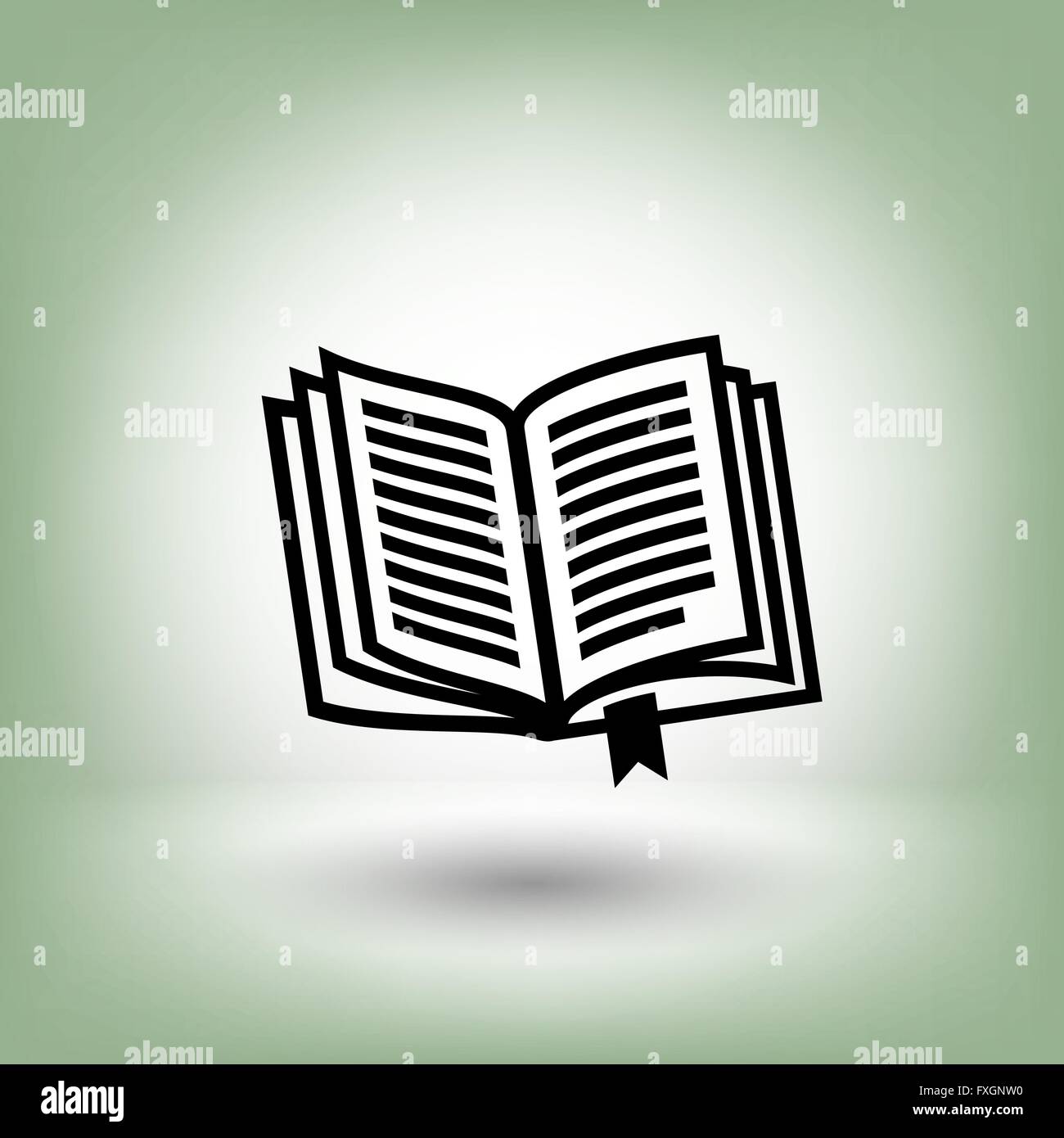 Pictograph of book. Vector concept illustration for design. Eps 10 ...