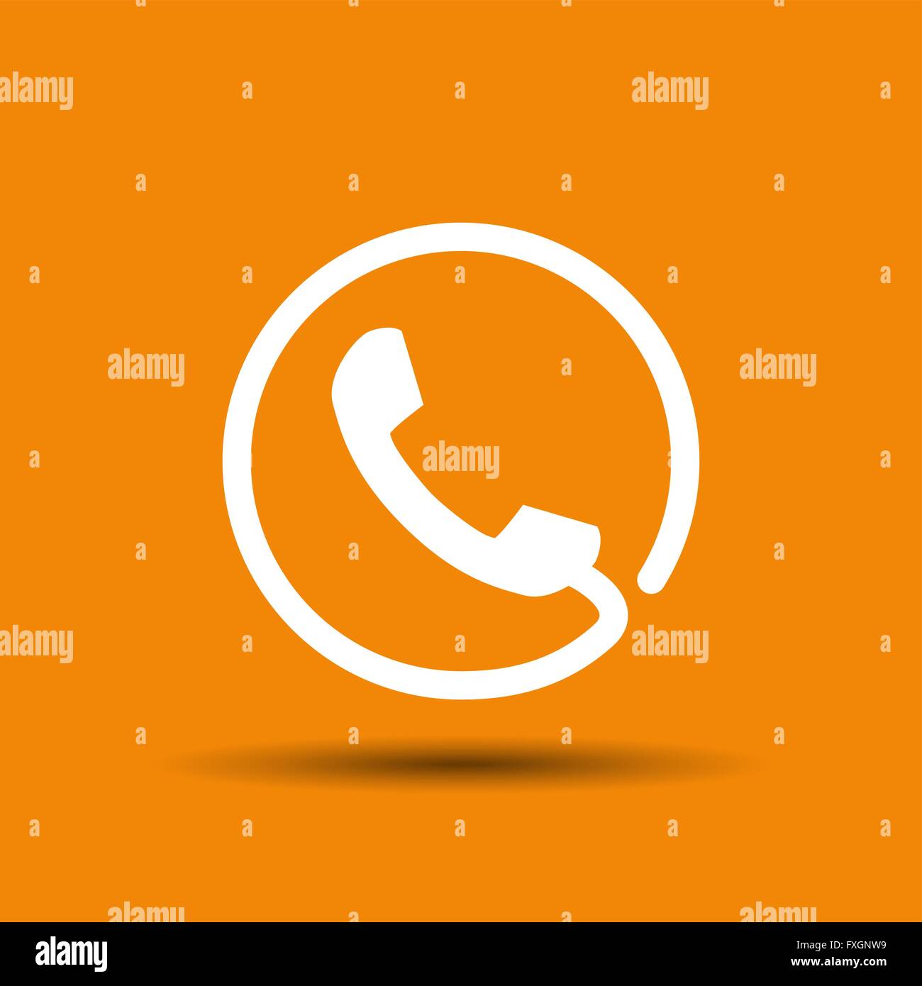 Pictograph of phone. Vector concept illustration for design. Eps 10 ...