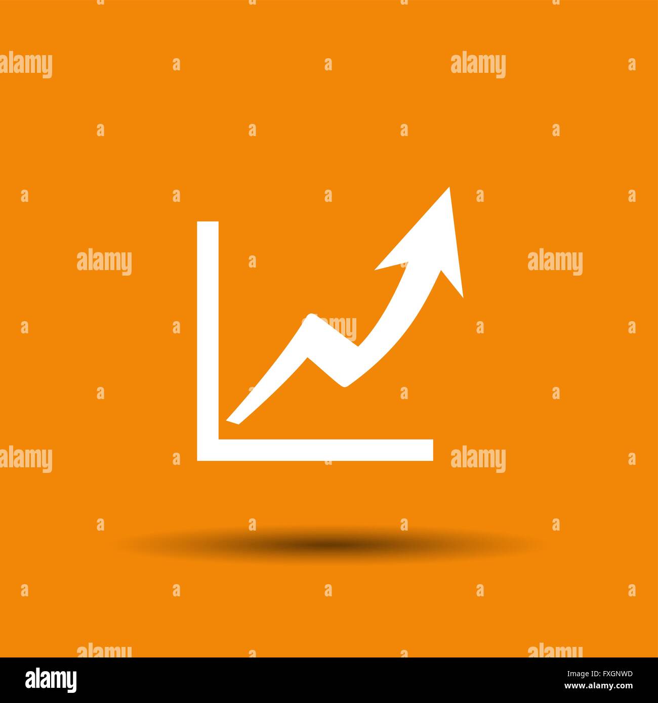 Pictograph of graph. Vector concept illustration for design. Eps 10 ...