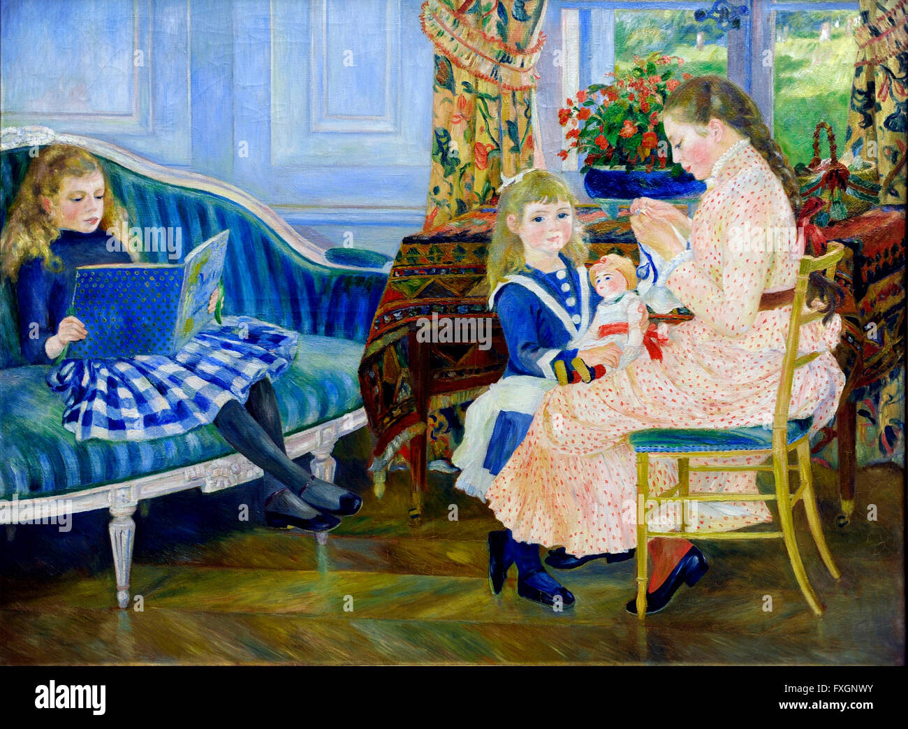 Pierre Auguste Renoir , Children's Afternoon at Wargemont ,1884 Stock ...