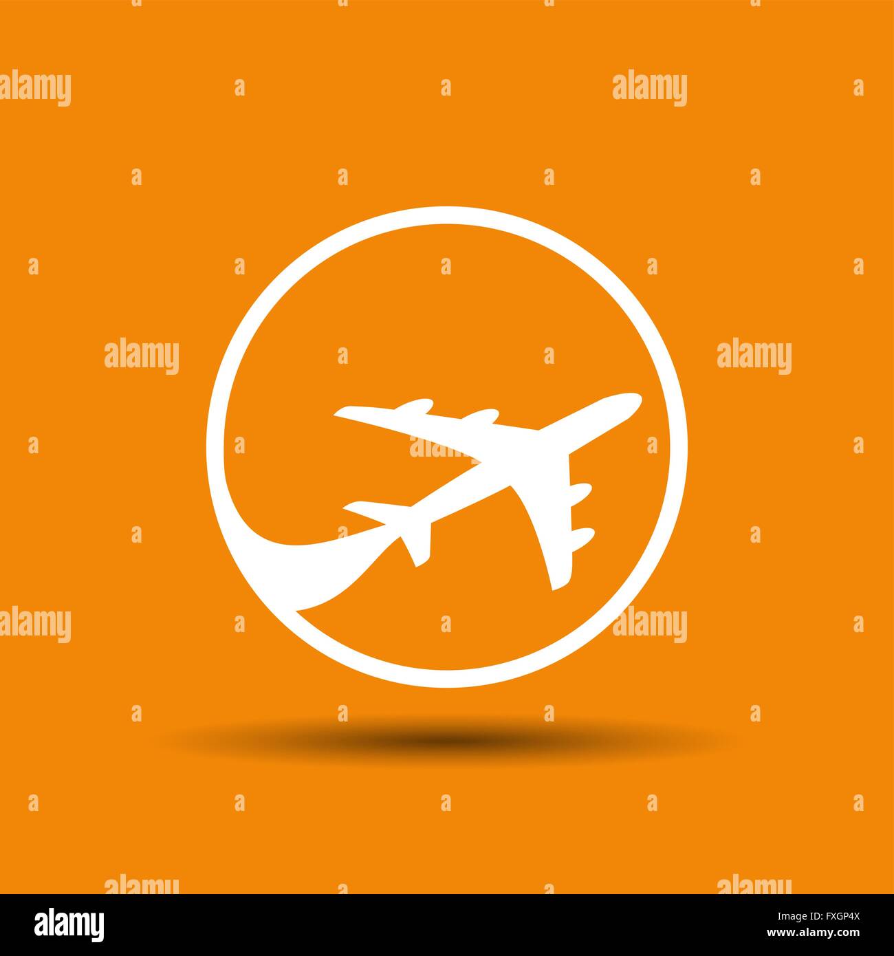 Pictograph of airplane. Vector concept illustration for design. Eps 10 ...