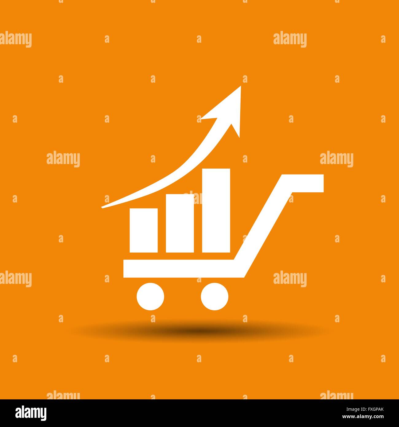 Pictograph of graph. Vector concept illustration for design. Eps 10 ...