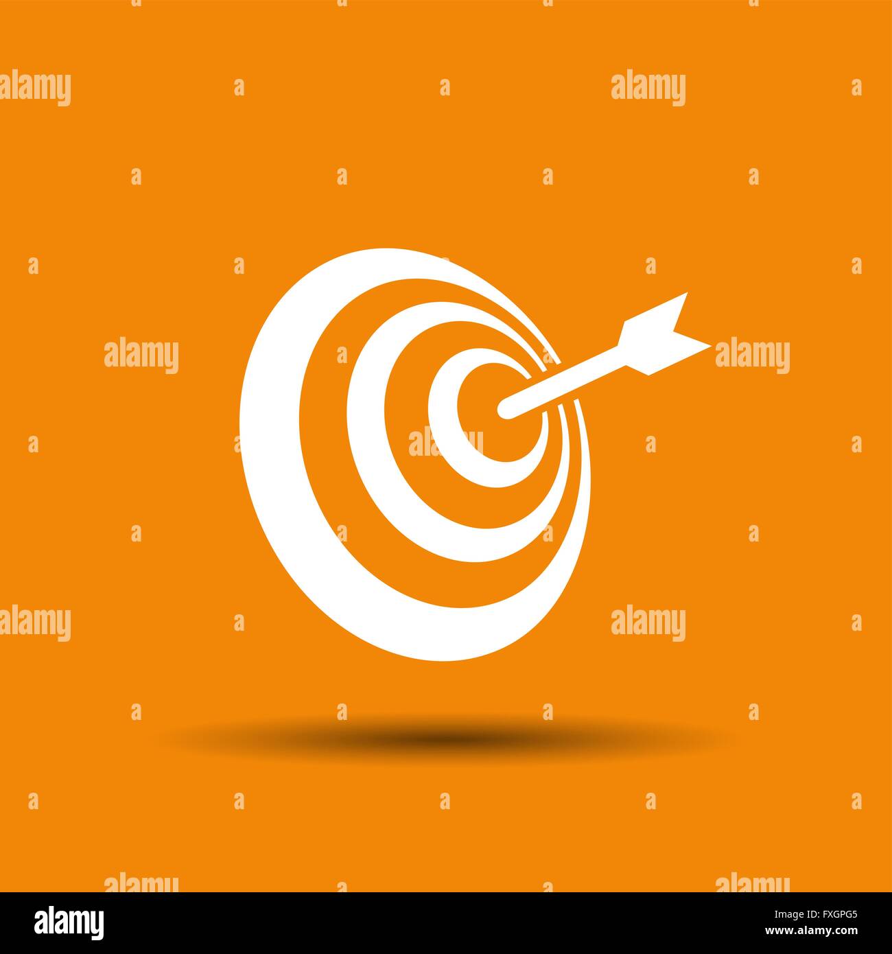 Pictograph of target. Vector concept illustration for design. Eps 10 ...