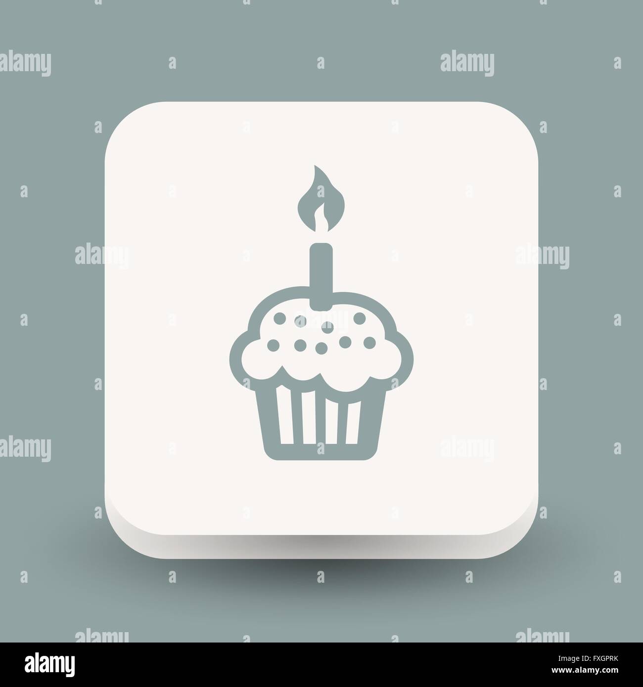 Pictograph of cake. Vector concept illustration for design. Eps 10 ...