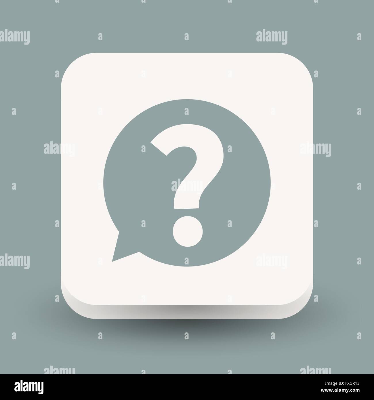 Pictograph of question mark. Vector concept illustration for design ...