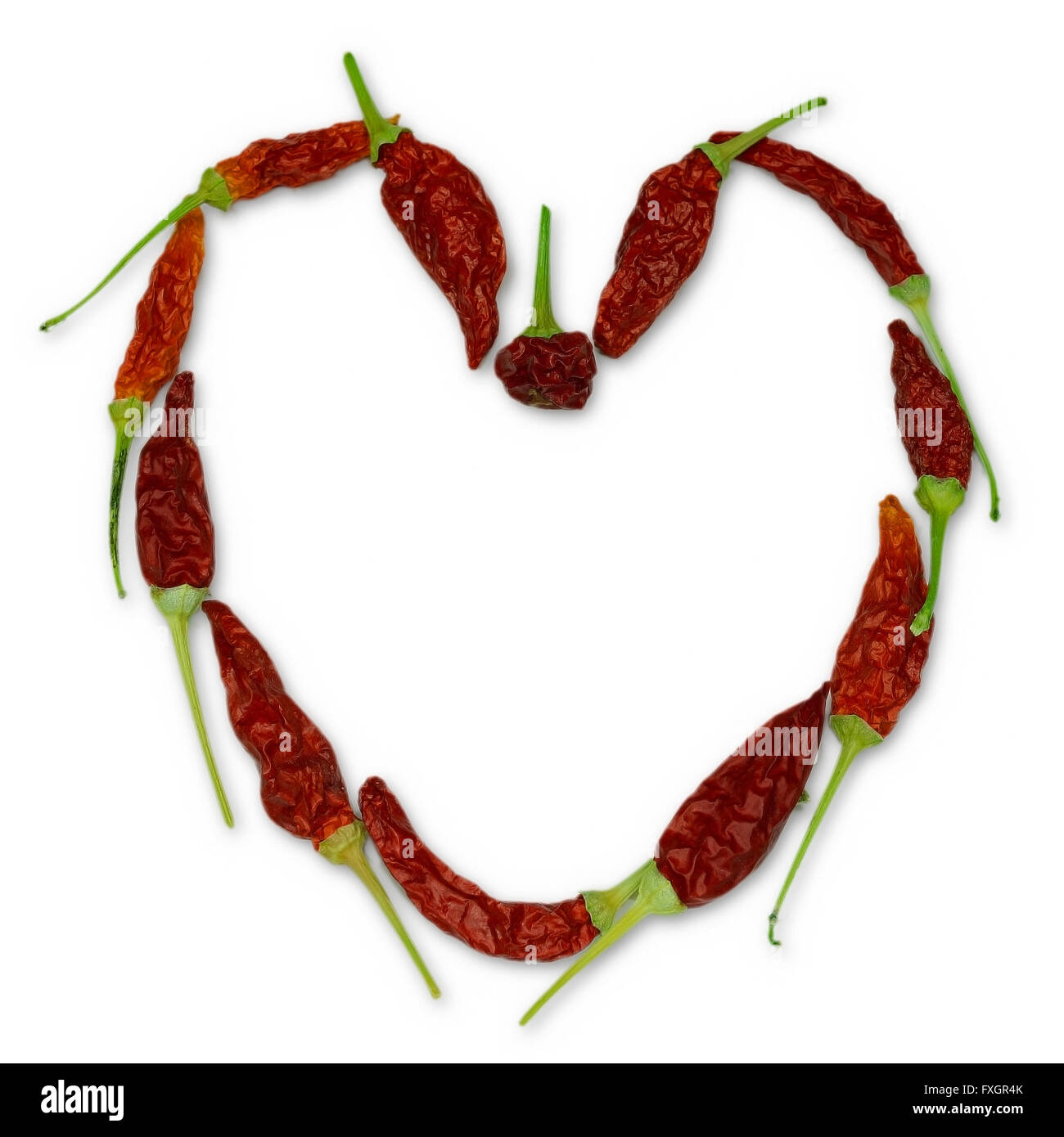 Chili pepper heart shape Cut Out Stock Images & Pictures - Alamy
