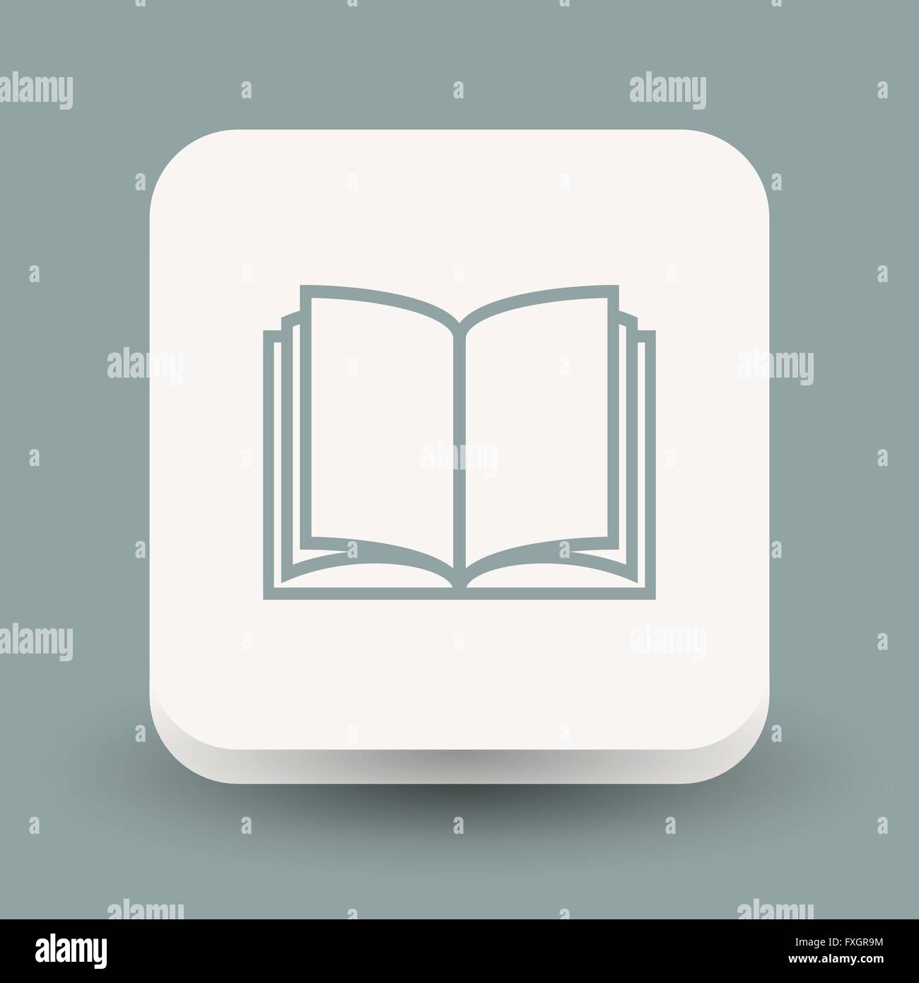 Pictograph of book. Vector concept illustration for design. Eps 10 ...