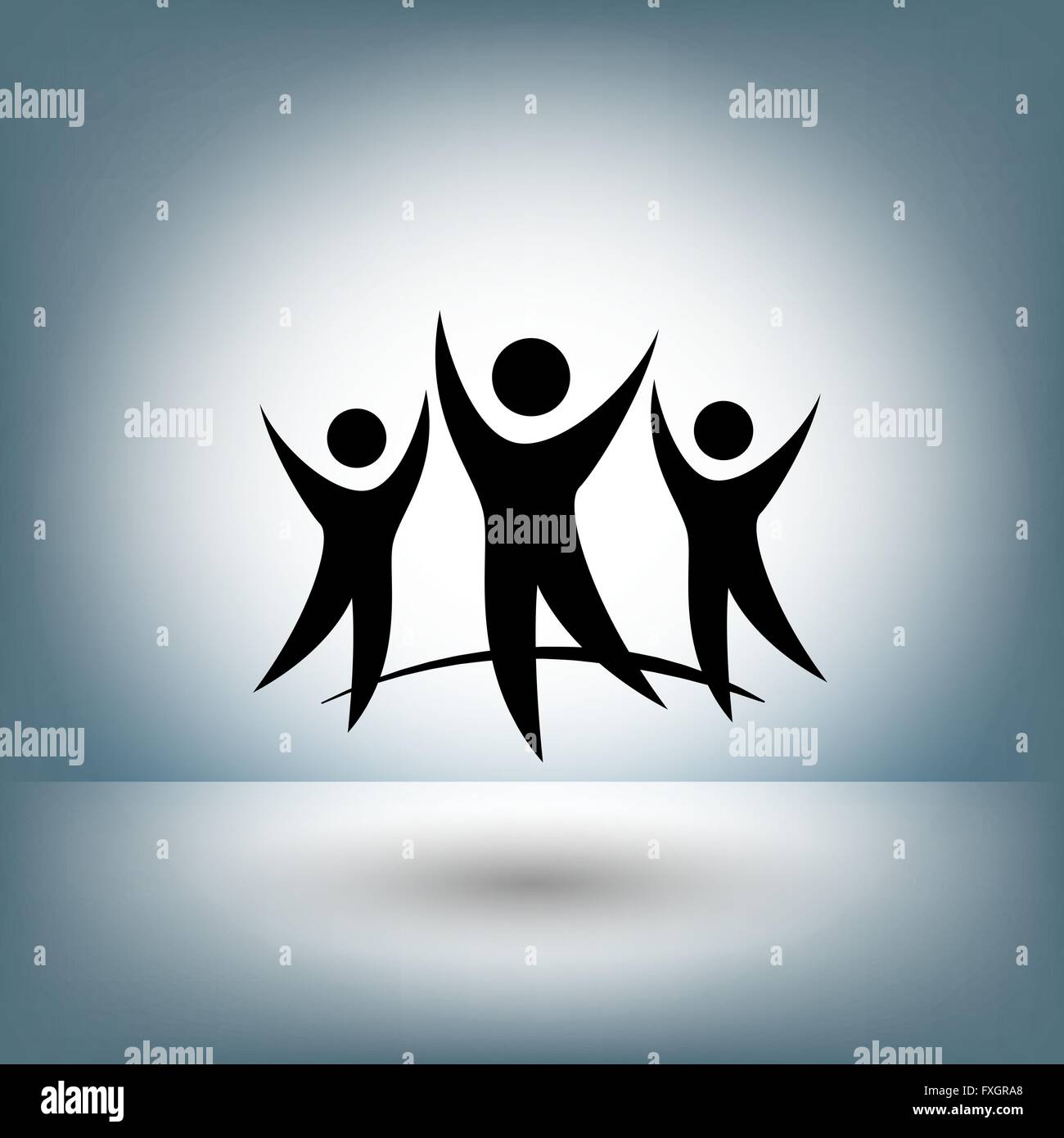 Pictograph of success team. Vector concept illustration for design. Eps ...