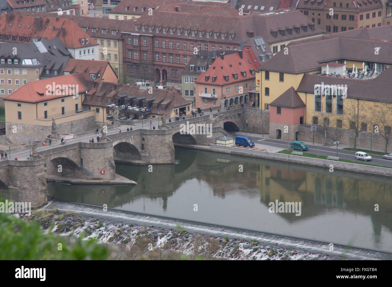 A View to the old Main Bridge Stock Photo - Alamy