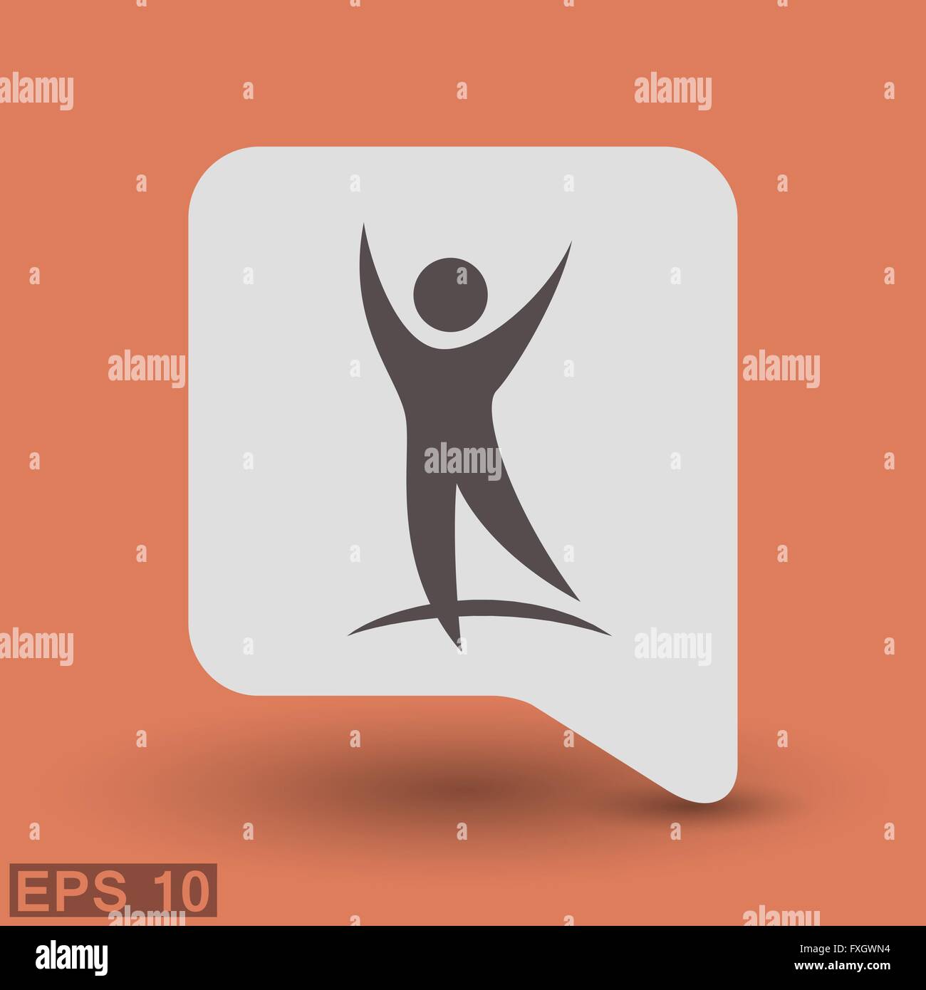 Pictograph of success people. Vector concept illustration for design ...